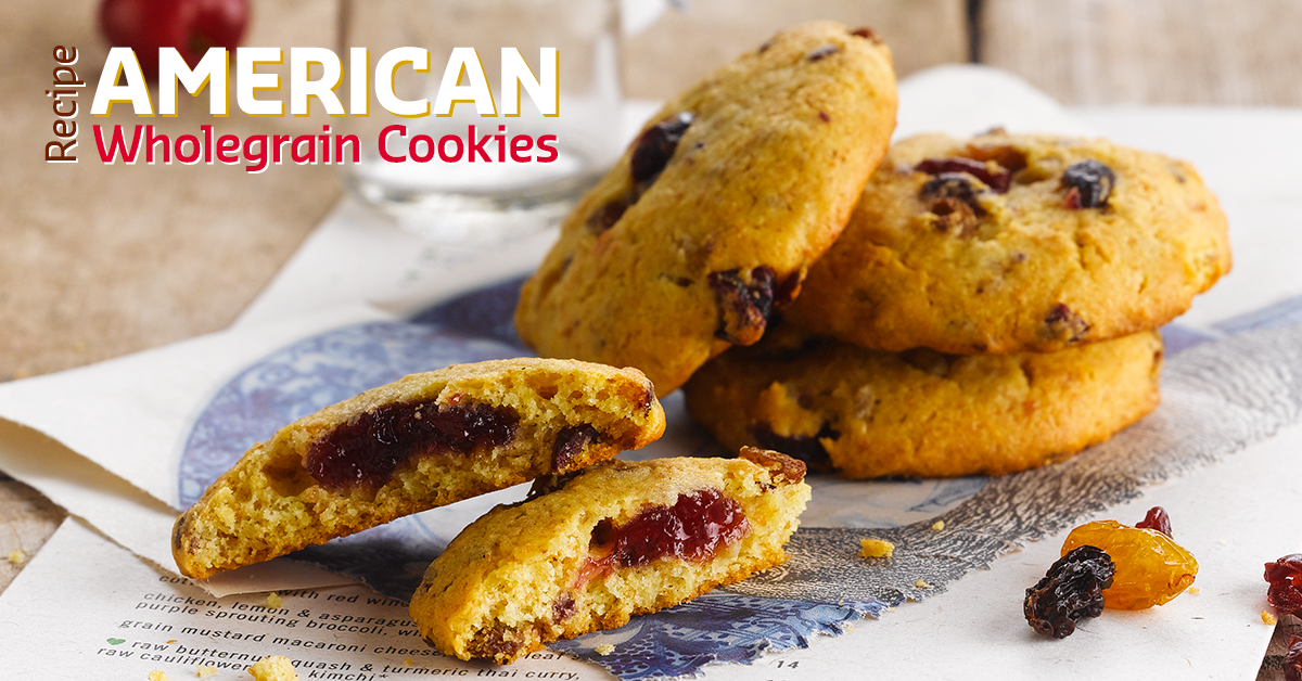 Recipe: American Wholegrain Cookies - Puratos
